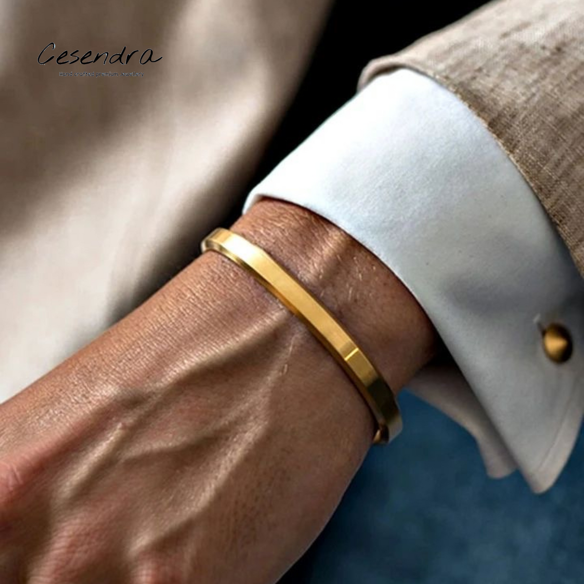 Solid Cuff Bangle (unisex) – Cesendra PK